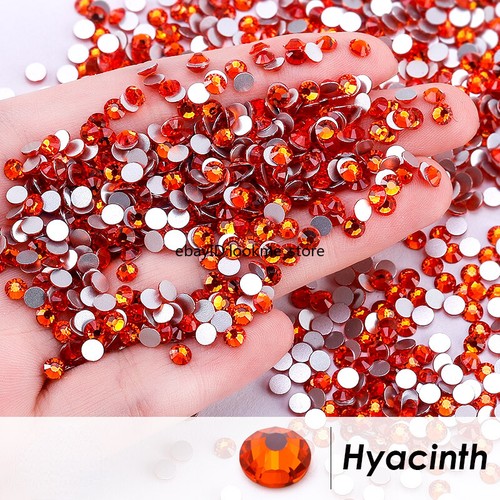Red Siam Crystal Flat Back Rhinestones Glitter Glass Gems Nail Art ...