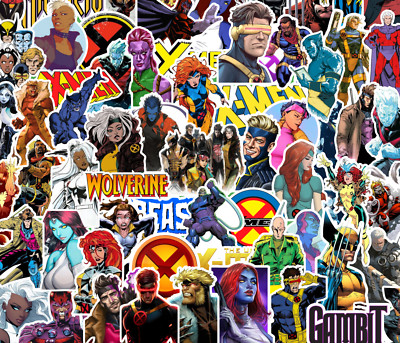25/50 X-Men Sticker Pack - Waterproof Vinyl - Wolverine Magneto Xmen 97 ...