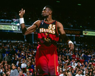 Dikembe Mutombo Finger Wag Gesture Atlanta Hawks 8x10 NBA Basketball ...