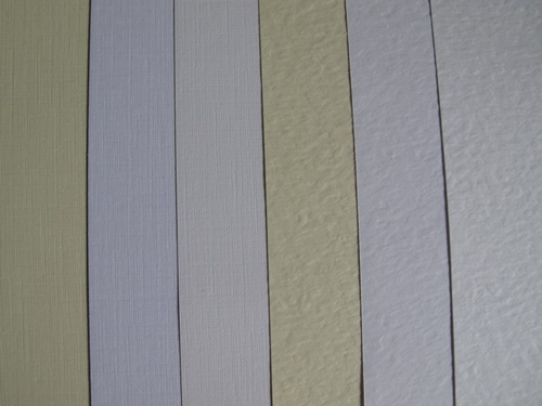 40 x A5 Zeta Hammer or Linen Watermarked Paper 100gsm White Ivory or ...