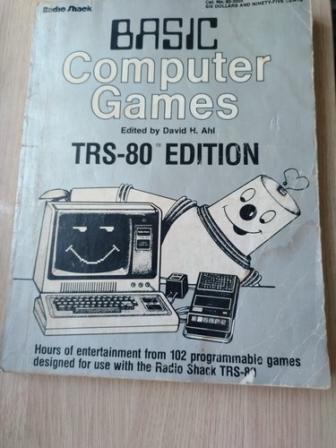 Vintage Radio Shack TRS-80 Book - BASIC Computer Games by Dave Ahl ...