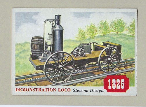 1955 TOPPS RAILS AND SAILS #92 STEVENS DESIGN LOCOMOTIVE EXNM | eBay