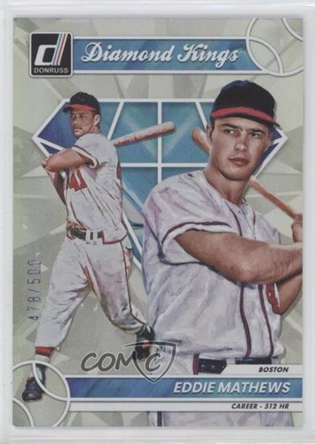 2023 Panini Donruss Diamond Kings Career Stat Line 478/500 Eddie ...