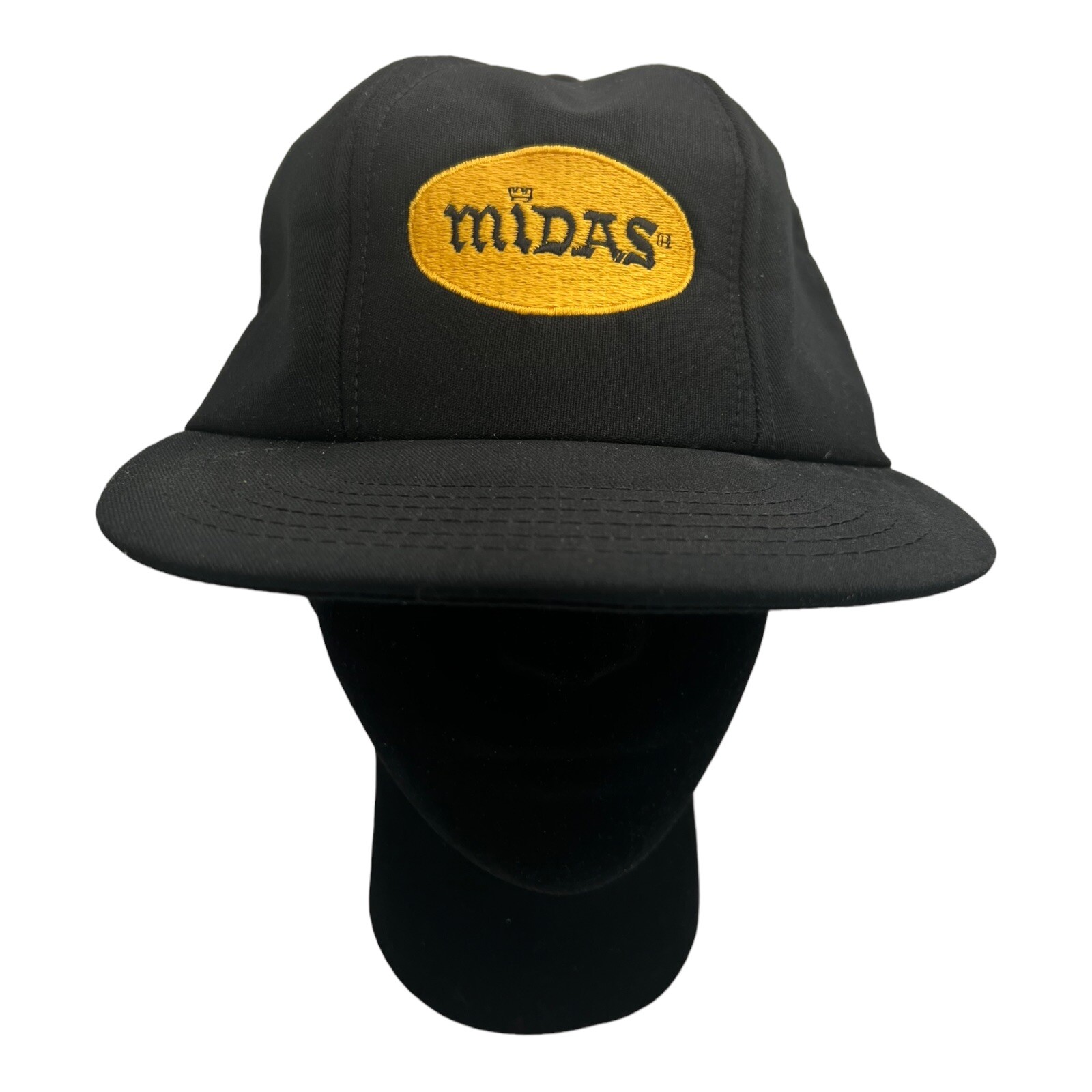 Vintage Midas 80s Mesh Snapback Hat, Black Embroidered Truckers Cap ...
