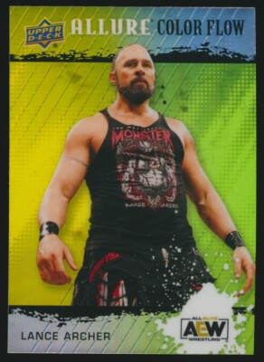 LANCE ARCHER R-49 2022 Upper Deck AEW Allure COLOR FLOW YELLOW/GREEN | eBay