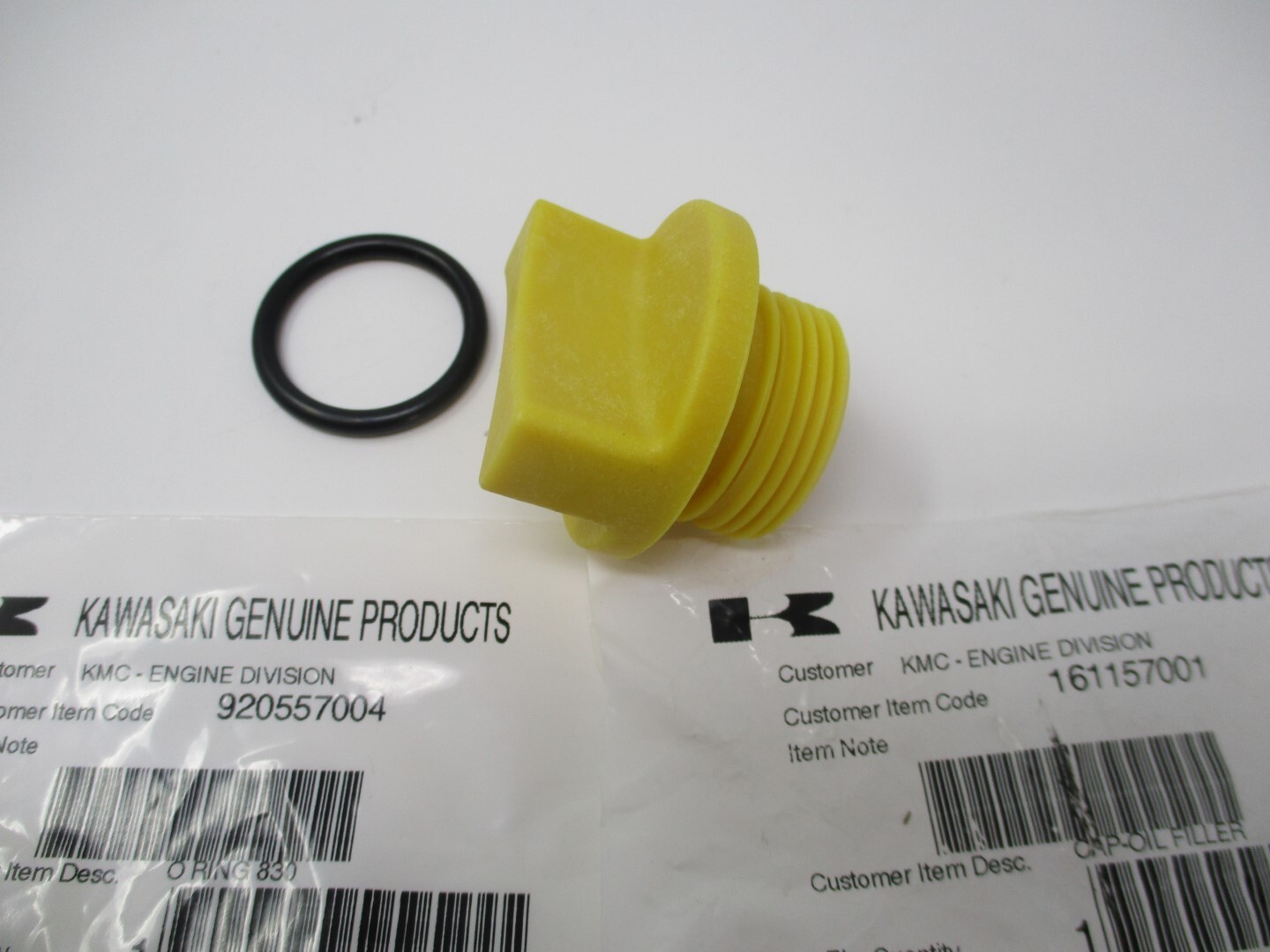 Genuine Kawasaki 16115-7001 Oil Filler Cap and O-Ring 92055-7004 FD750D ...