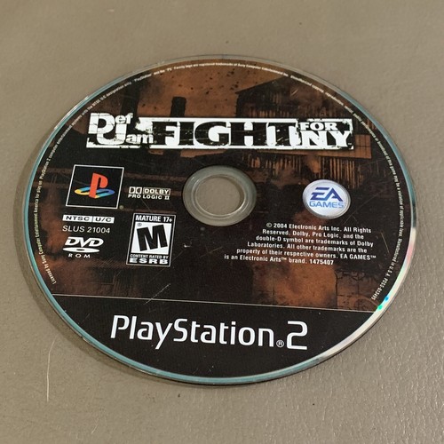 Def Jam Fight for NY (Playstation 2 PS2) Black Label Disc Only ...