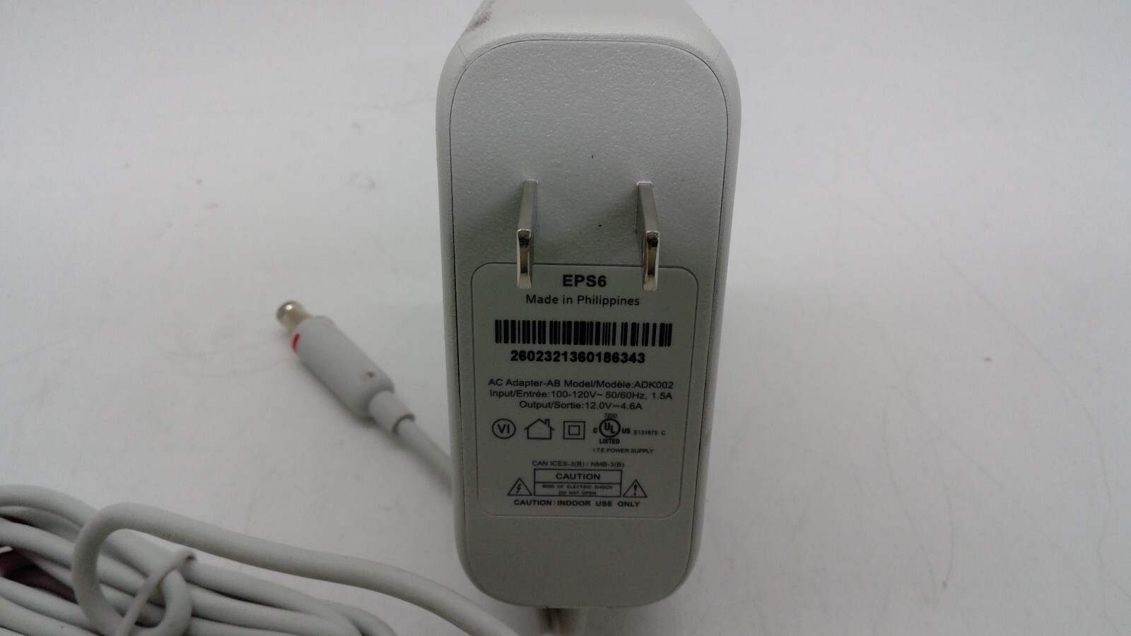EPS6 Delta NetBit Power Supply AC Adapter AB Model ADK002 Output 12V 4 ...