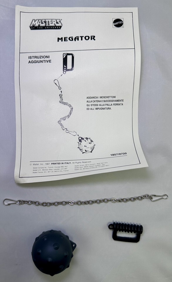 Megator Masters Of The Universe Motu Vintage 1986 Mattel Italy Rare | eBay