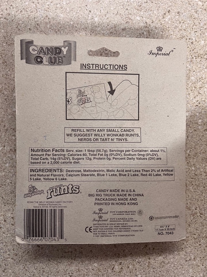 Candy Club Big Rig Candy Express Diecast Truck w/ Willy Wonka Runts ...