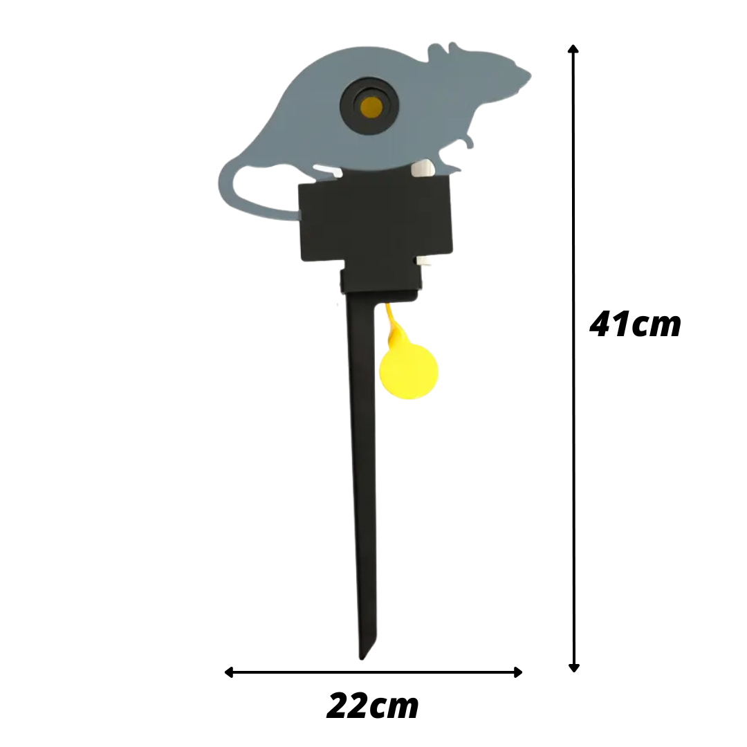 Self Resetting Shooting Target Rat Garden Airgun Practice Metal Animal ...