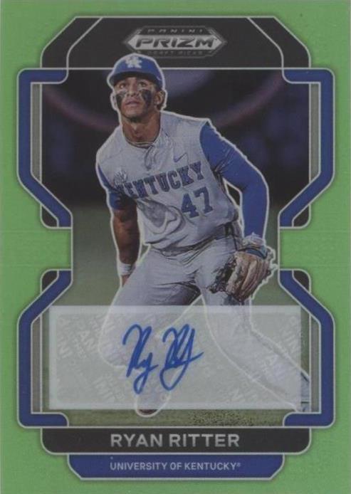 2022 Panini Prizm Draft Picks - Ryan Ritter #PDP116 Lime Green Prizm ...