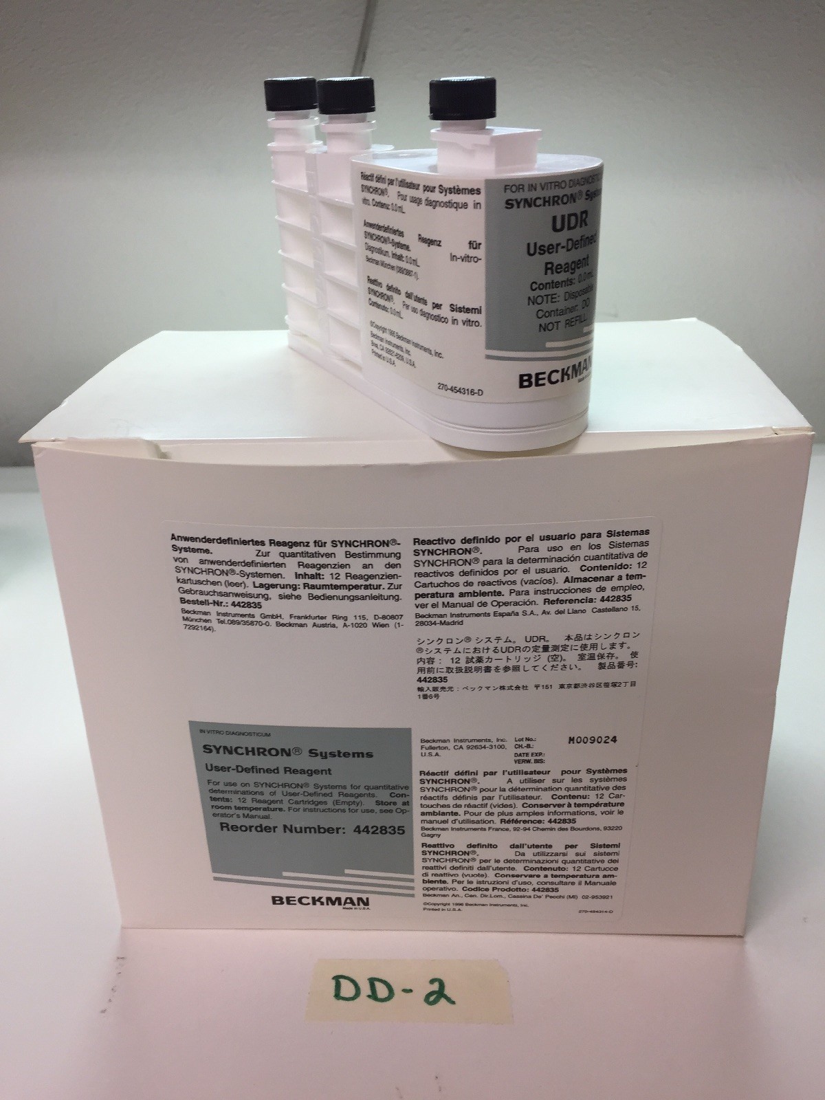 Beckman Coulter Synchron Systems UDR Cartridge 442835 for sale online ...