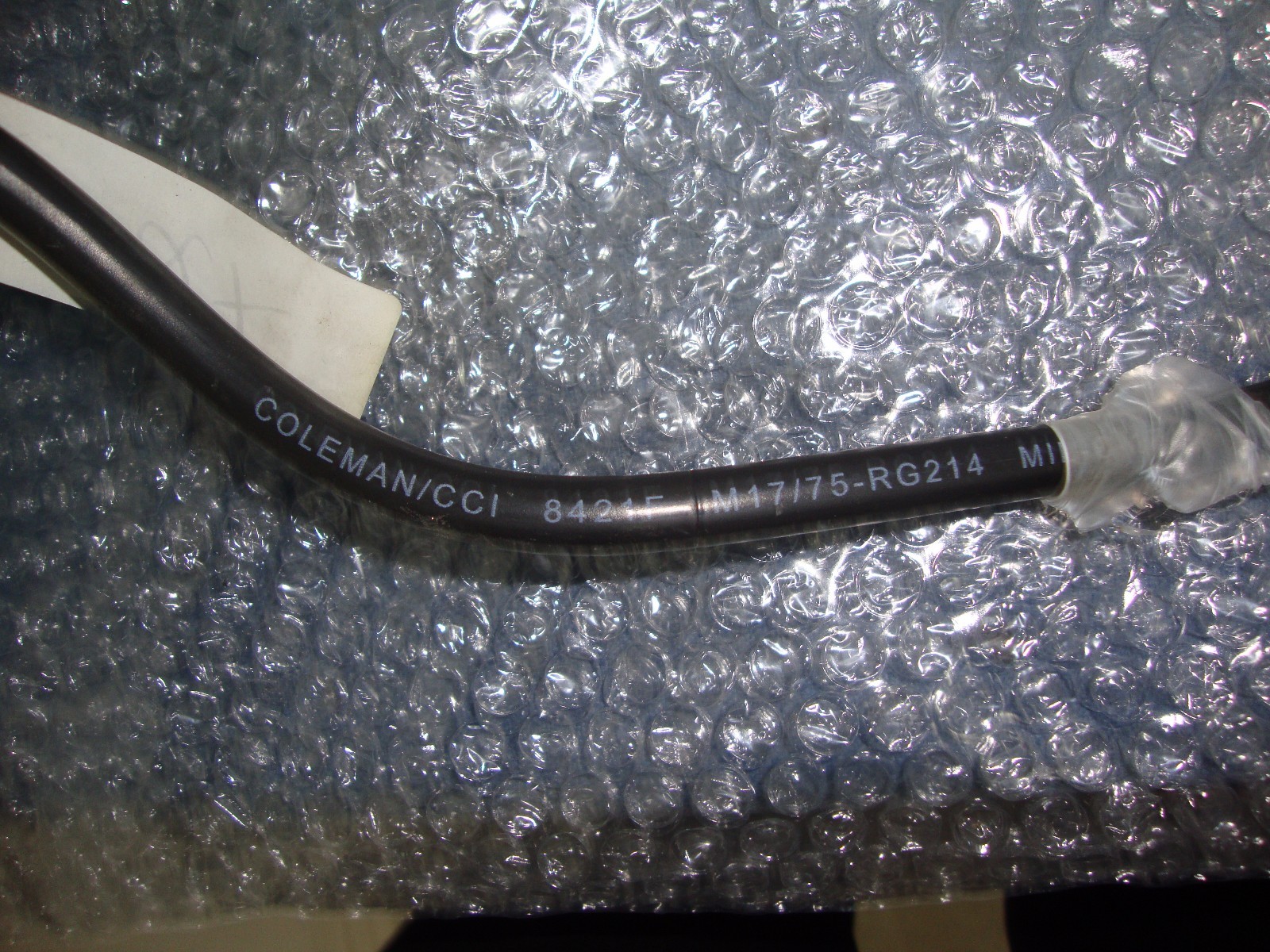 coleman/cci 8421f RG 214 MIL -C-17 COAX cable +western wire wrg21402 ...