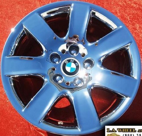 Set of 4 Chrome 17" BMW 740i 740iL 745i 750i 760i Style 70 OEM Wheels ...