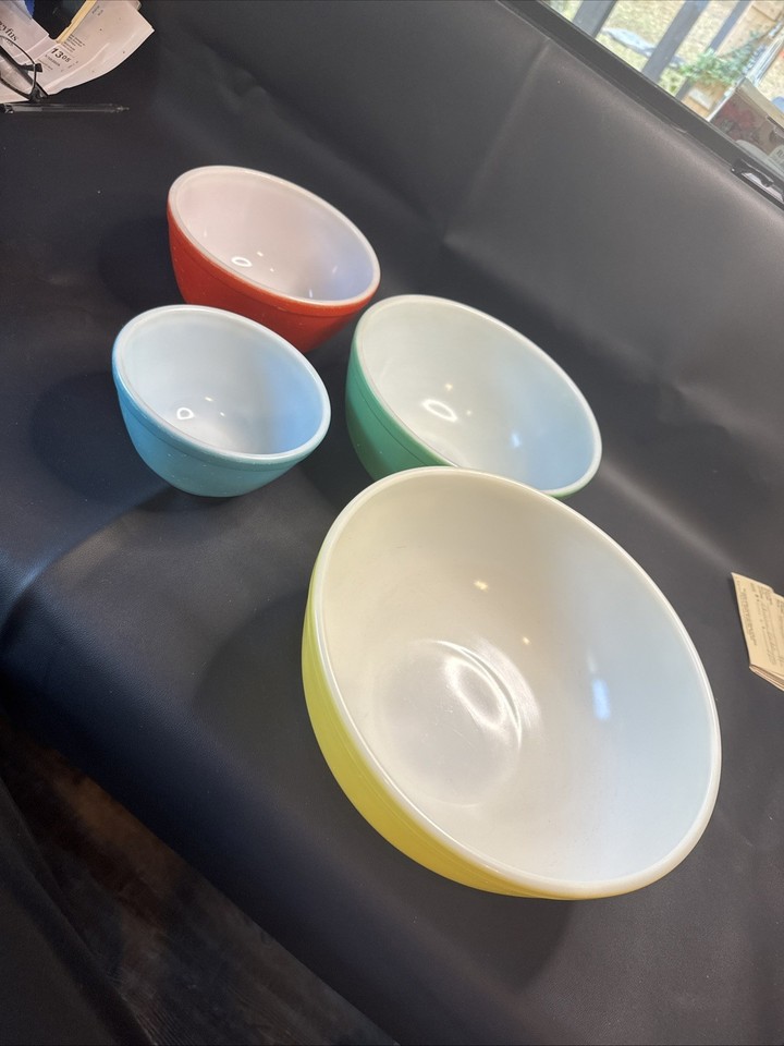 Vintage Pyrex Primary Colors Nesting Mixing Bowls No. 401 402 403 And ...