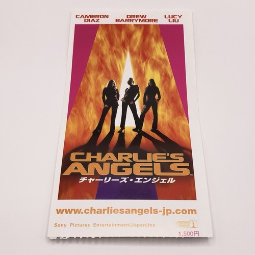 Charlie's Angel 2000 Vintage Movie Ticket Stub Cameron Diaz from Japan ...
