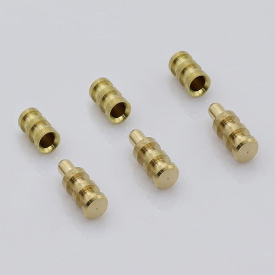 1/15Pcs Yellow Dowels Table Bolt Metal Table Leaf Hardware Table Pins ...