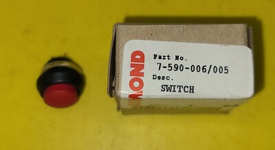 OEM Raymond 7-590-006/005 Switch, Push Button, Red | eBay