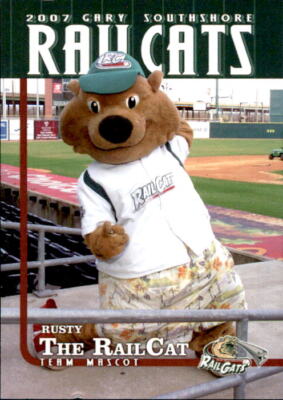 2007 Gary SouthShore RailCats #30 Mascot Rusty The RailCat - NM ...