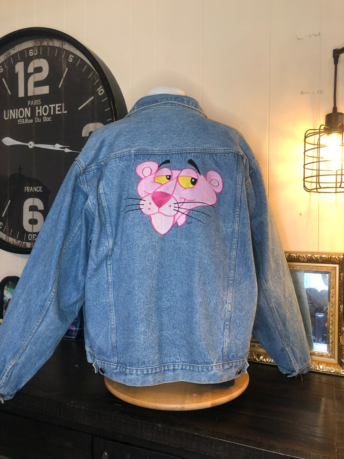 VINTAGE - Late 80s Blitzz Studios Pink Panther Denim … - Gem