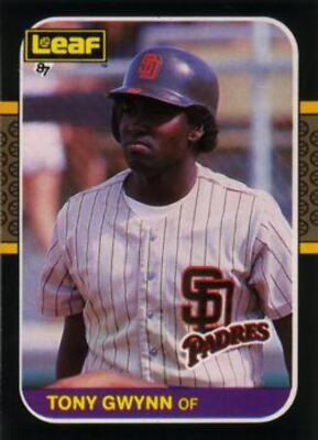 #235 Tony Gwynn - San Diego Padres - 1987 Leaf Baseball | eBay