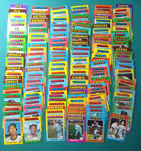 1975 Topps commons - Lot of 300 cards | eBay