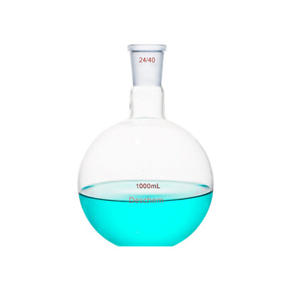 1000ml,1-Neck,24/40,Flat Bottom Glass Flask,Single Neck,1L,lab Boiling ...