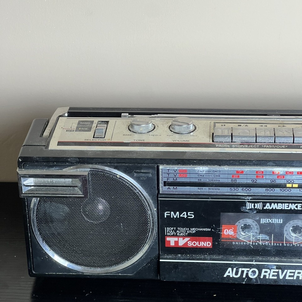 Vintage Panasonic Ambience Radio Boombox RX-FM45 Japan *cassette Not ...