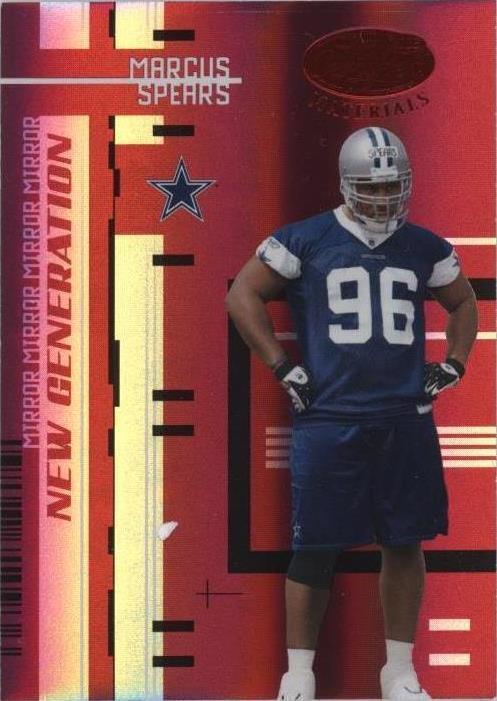 2005 Leaf Certified Materials - New Generation Marcus Spears #160 ...