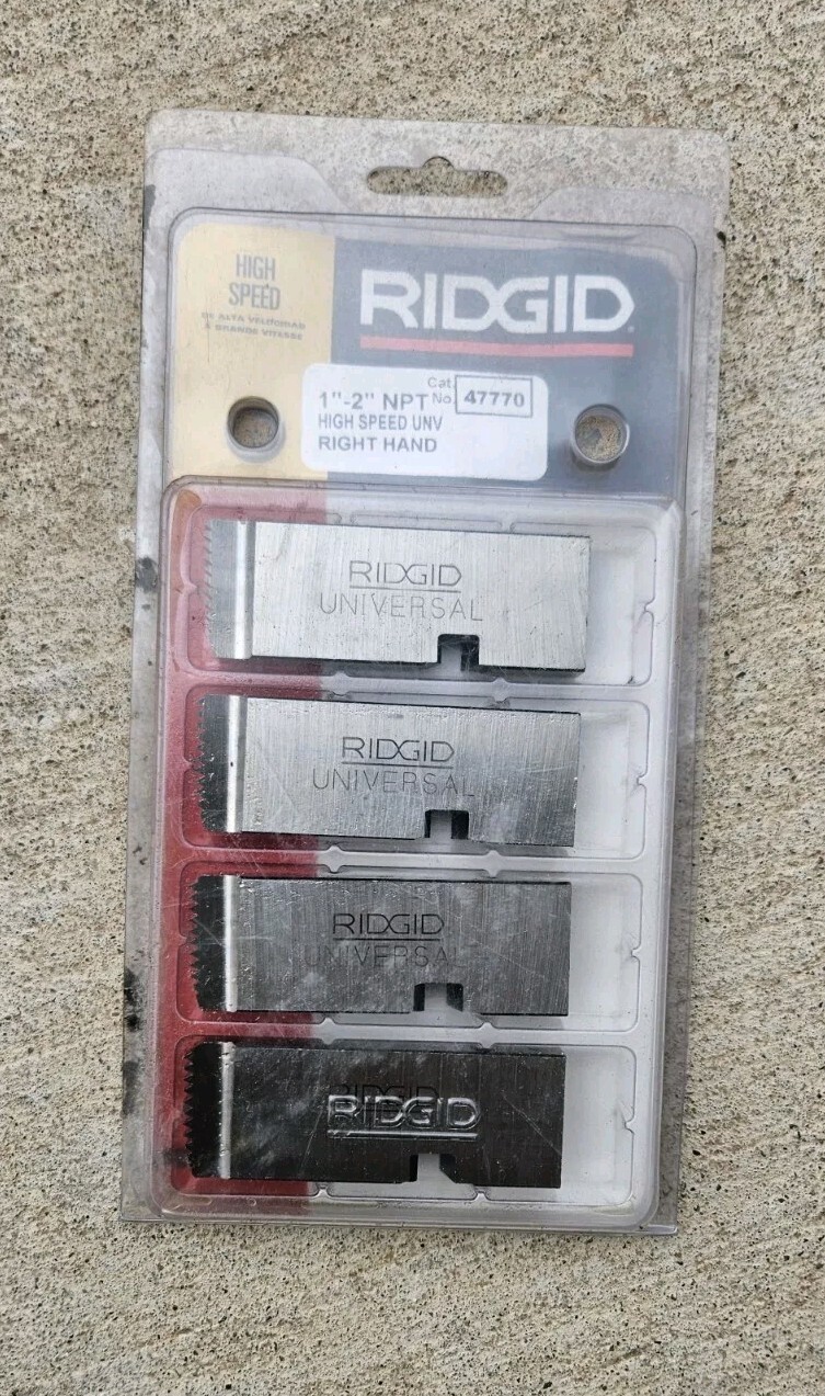 RIDGID High-Speed Right Hand 1"-2 "- 11 1/2 Pipe and Bolt Dies (47770 ...