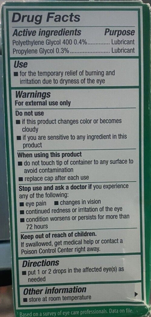 SYSTANE ORIGINAL Long Lasting Dry Eye Relief Lubricant Eye Drops 15 mL ...