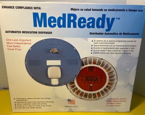 NEW MedReady 1600 Automated Medication Pill Dispenser Locking Door 7 ...