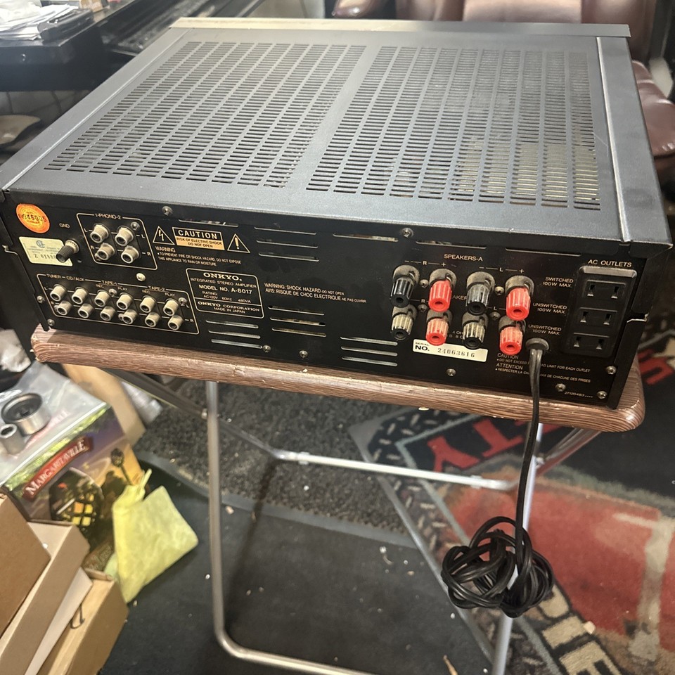 ONKYO A-8107 INTEGRATED STEREO AMPLIFIER (TESTED WORKING AS SHOULD) | eBay
