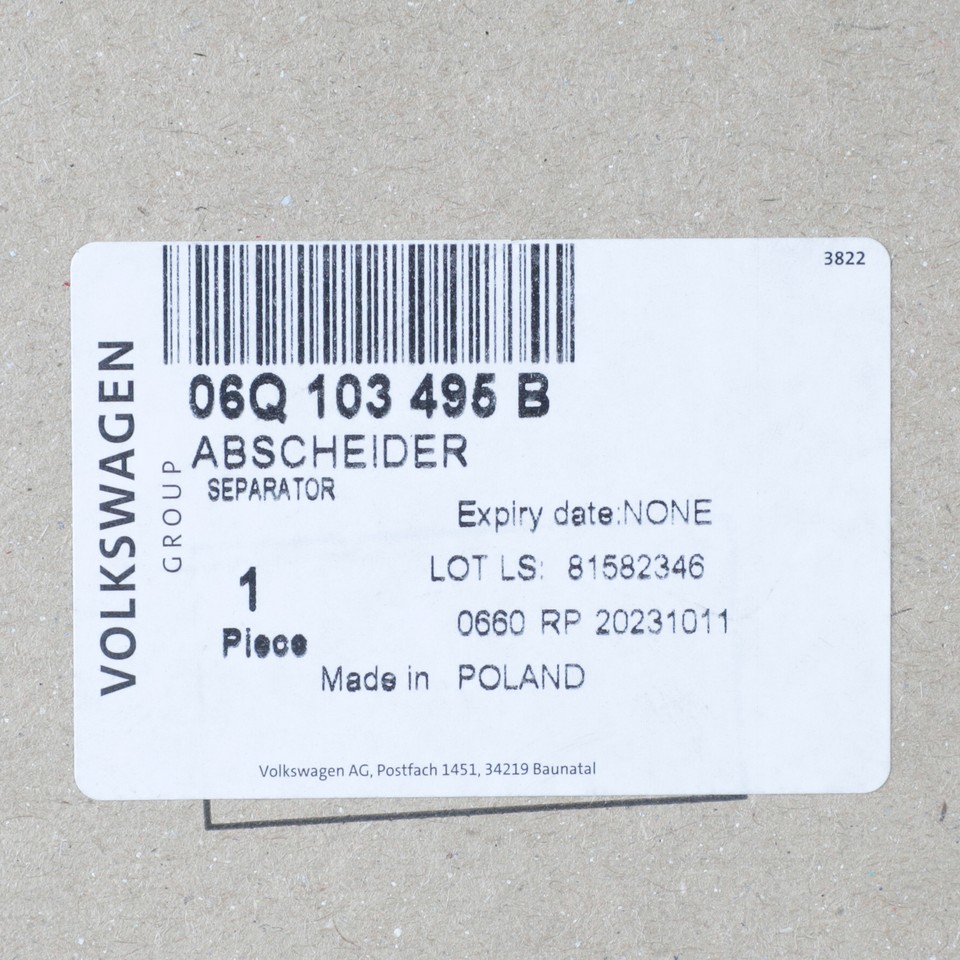 NEW OEM Volkswagen 2021-23 Tiguan GTI Engine Crankcase Vent Valve 06Q ...