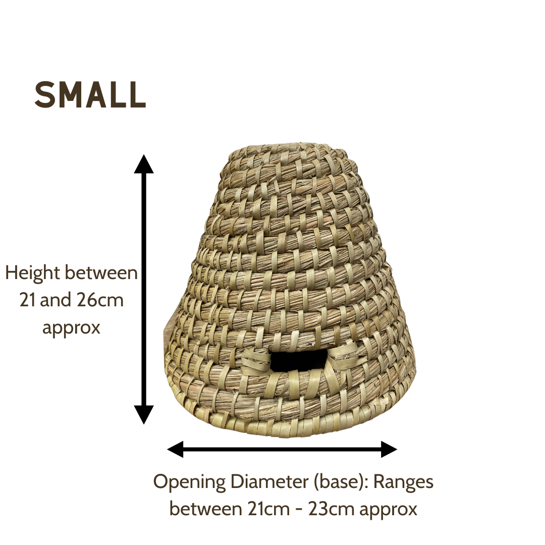 Traditional Beekeeping Bee Straw Skep Hive Decorative Display Beehive ...