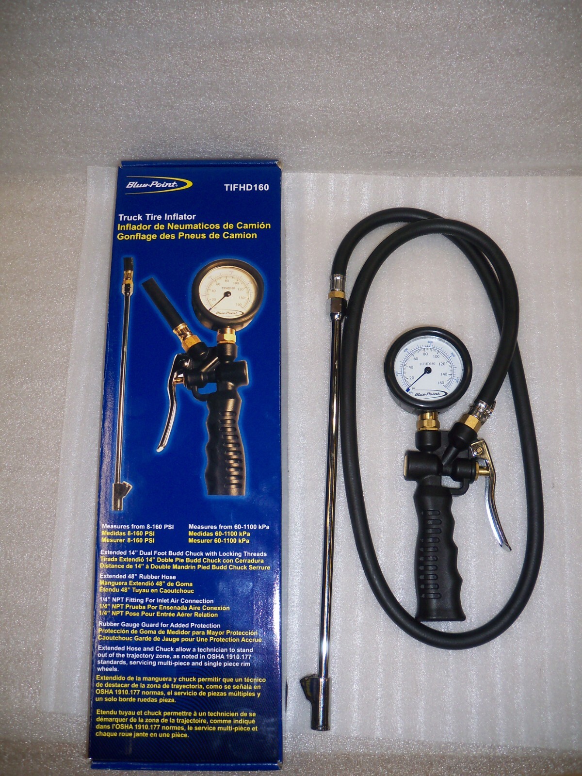 Blue Point TIFHD160 Truck Tire Pressure Inflator Gauge for sale online ...
