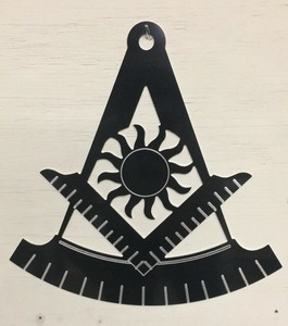 Mason Past Master Symbol Metal Sign 12" x 12" CNC Metal Art | eBay