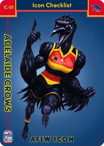 2023 TEAMCOACH AFLW Icon Checklist Card Of ADELAIDE CROWS | eBay Australia