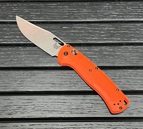 Benchmade 15535 Taggedout Orange Grivory 3.5" Satin SelectEdge FIRST ...