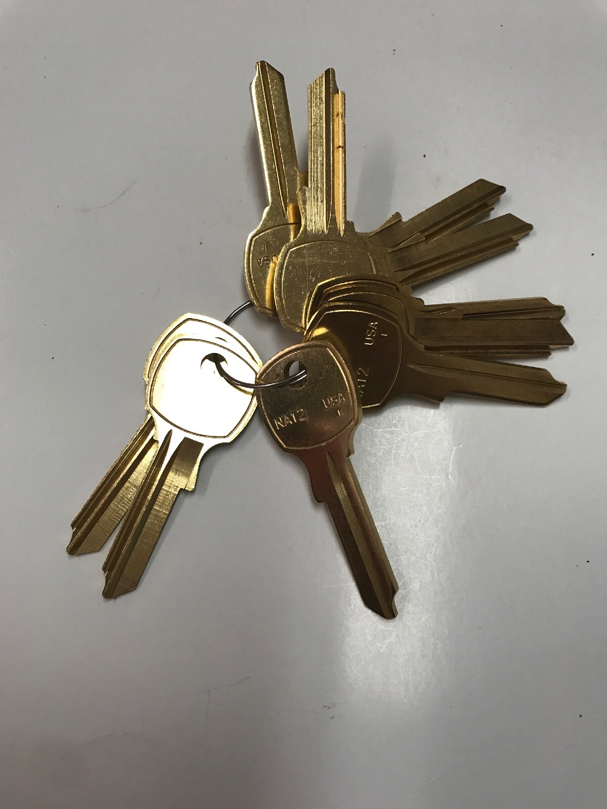 Lot 10 NA12 Key Blanks / Mail Box Key / 1069LB Brass / ILCO USA | eBay