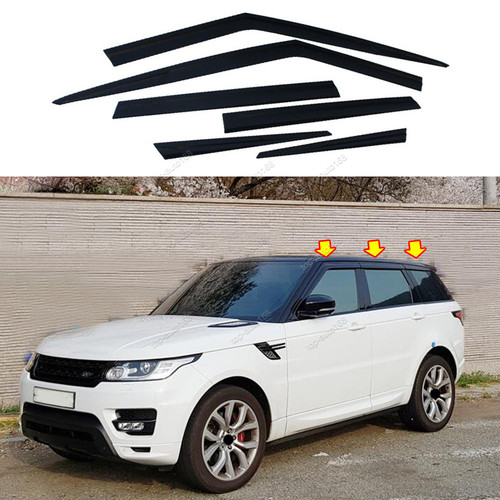 Window Visor Vent Sun Rain Guard Black For Land Rover Range Rover Sport ...