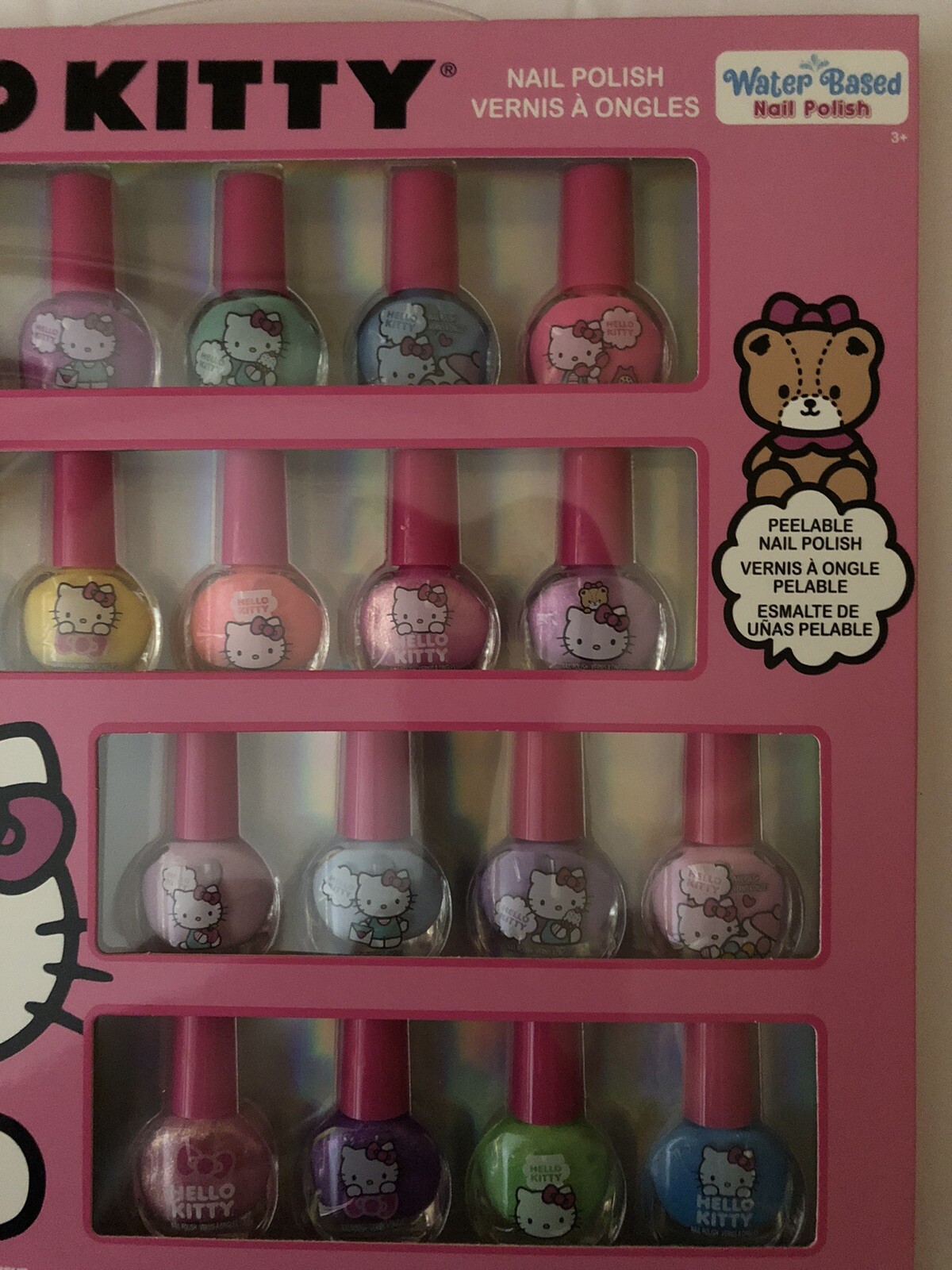 SANRIO Hello Kitty Nail Polish Set for Kids Cosmetics / Water Based ...