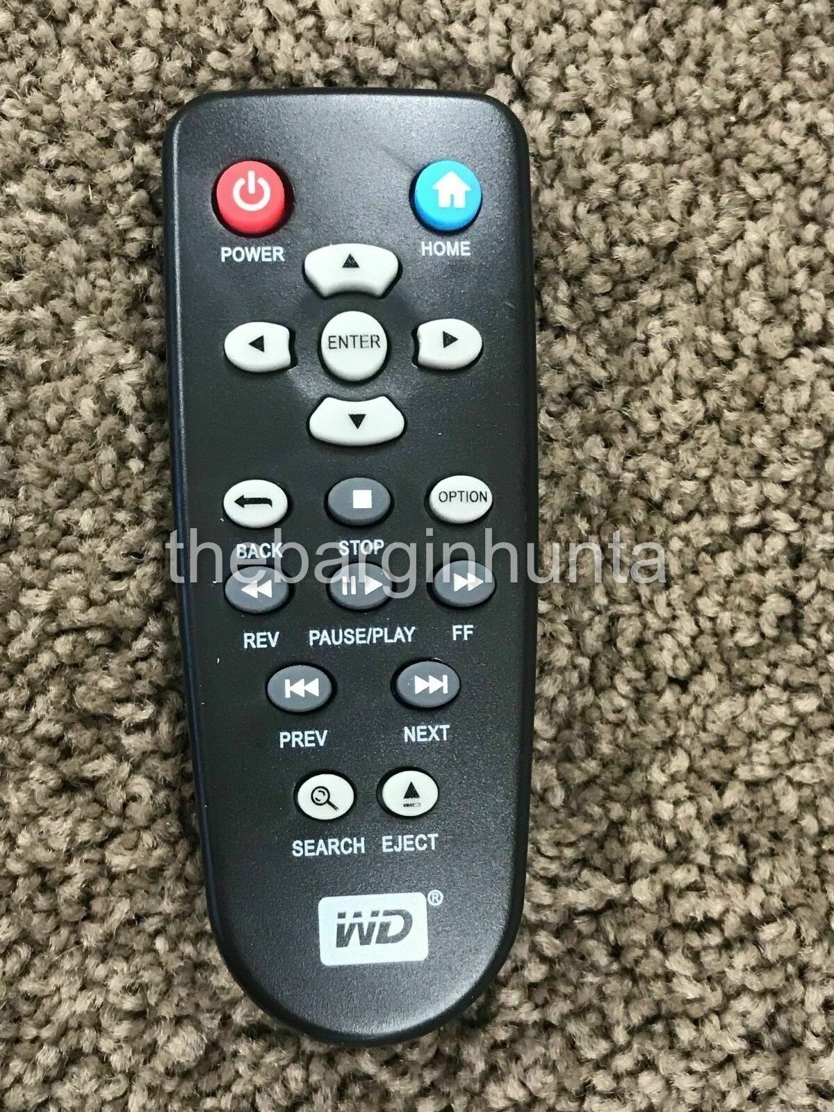 WD TV Live HD Media Player Replacement Remote Control WDBAAP0000NBK ...
