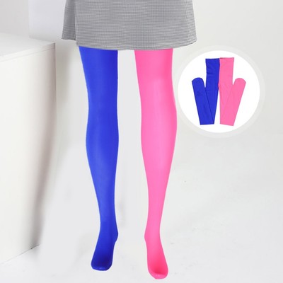 Two-color Asymmetrical Stockings Woman Colourful Patterned Tights | eBay UK