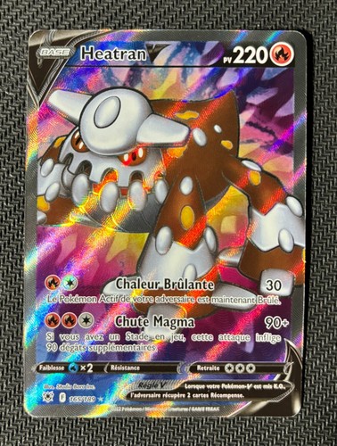 Carte Pokémon Heatran V 165/189 Full Art - EB10 Astres Radieux FR NEUF ...
