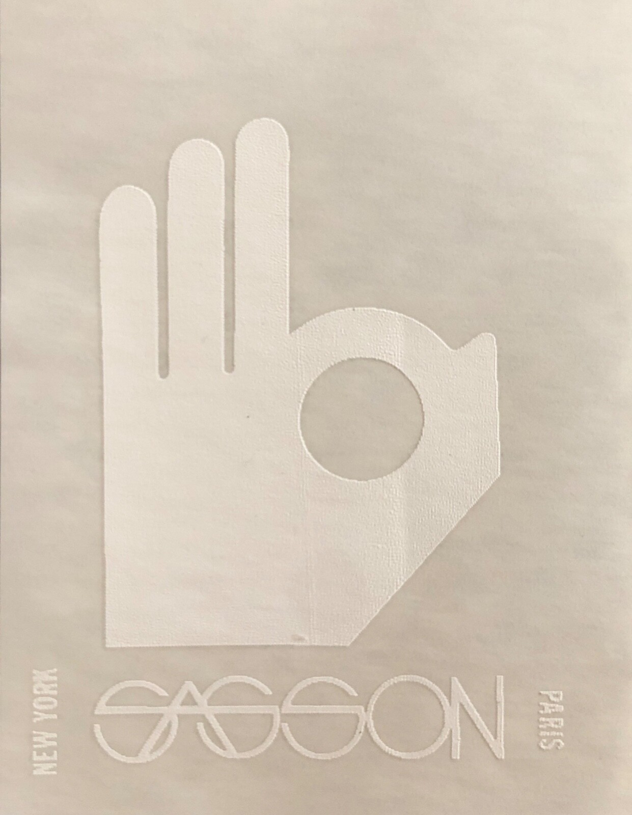 Original Vintage SASSON Mini Iron On Transfer - Gem