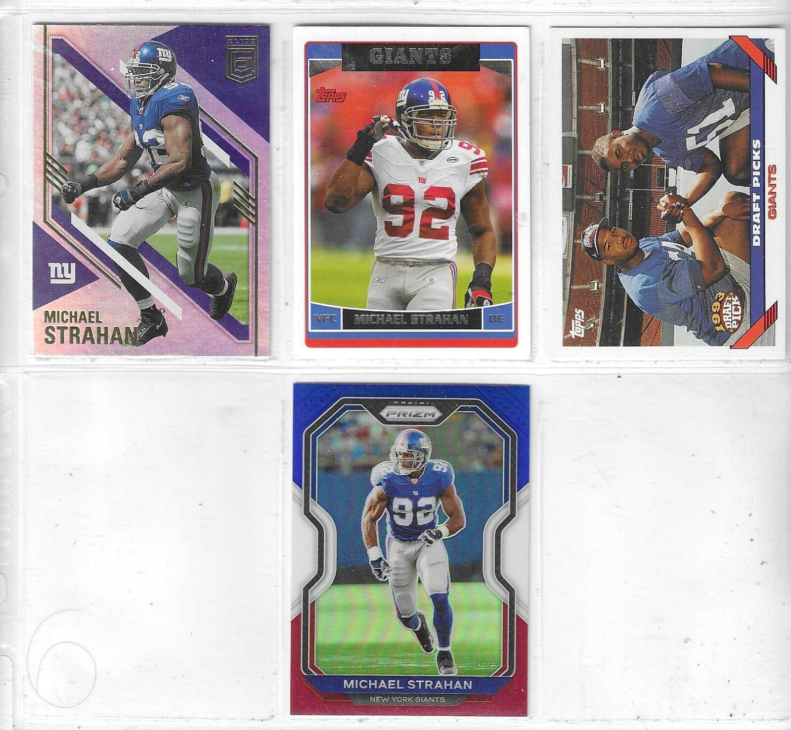 Michael Strahan 4 Different Card Lot (G342) | eBay