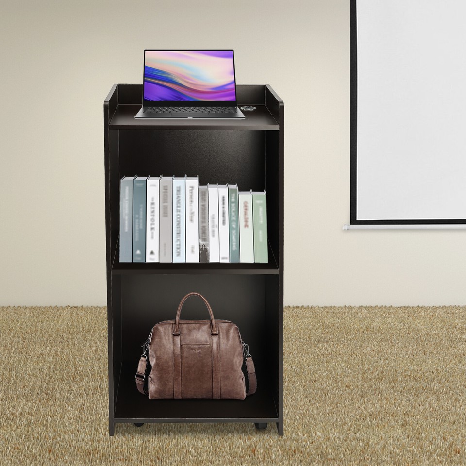 Wood Podium Church Pulpit School Lectern Conference Debate Stand Laptop ...