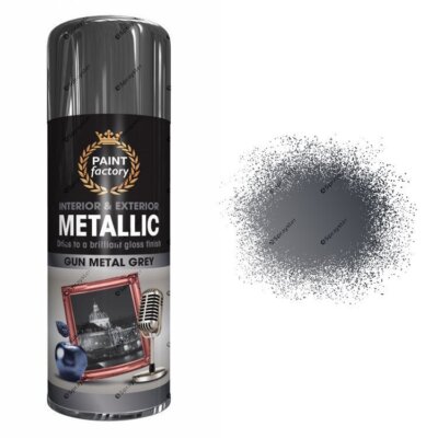 Metallic Gun Metal Grey Spray Paint Gloss 400ml | eBay UK